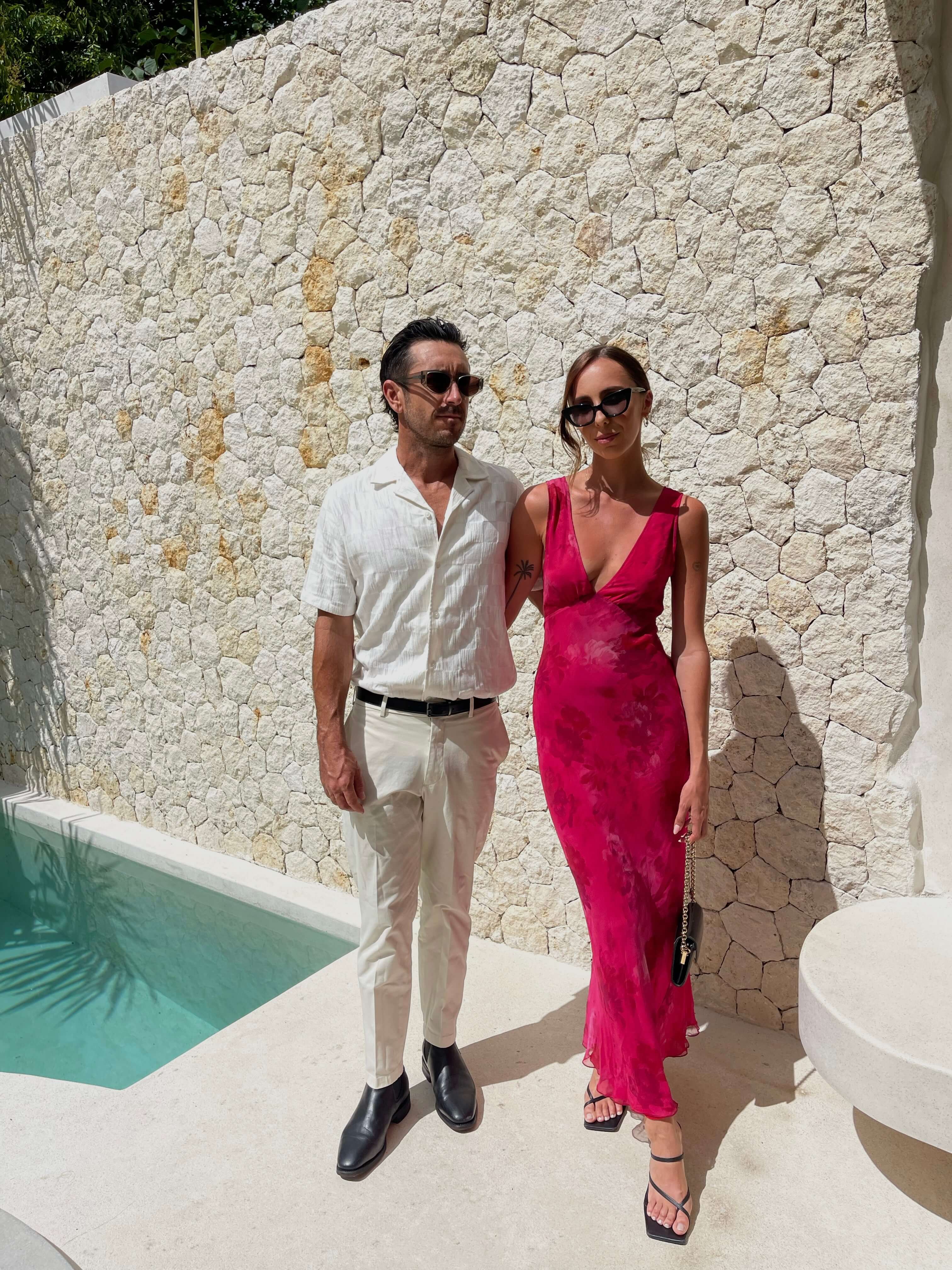 Realisation Par Marie Silk Midi Dress Anastasia Rose Size XS & S