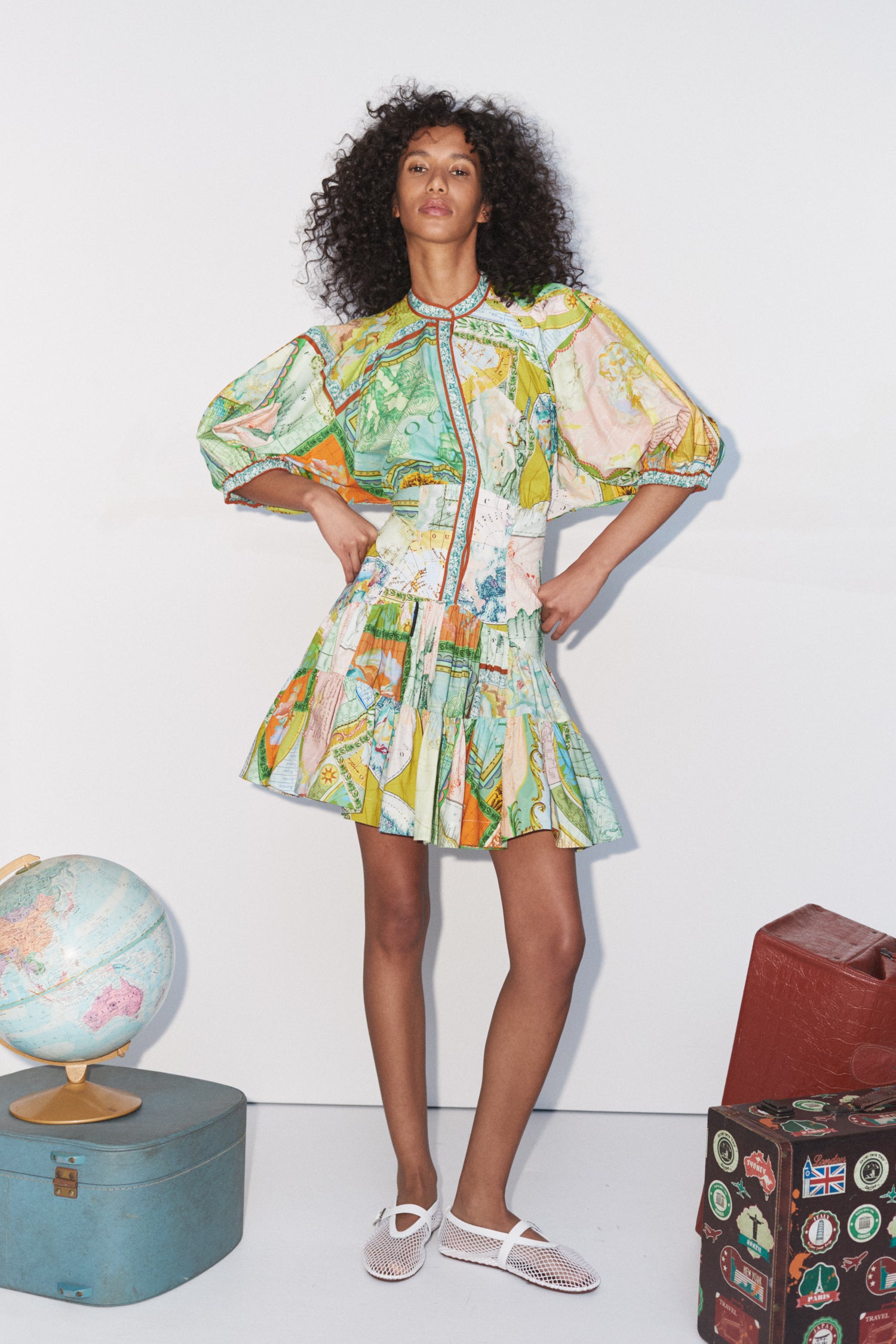 Alemais Atlas Mini Dress Multi Size 12