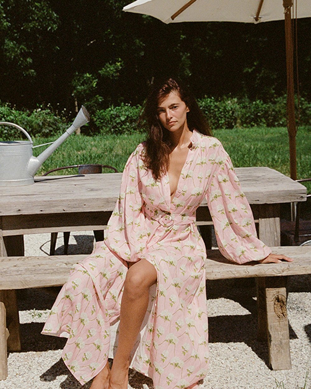 Palm Noosa Noddy Diamond Hydrangea Dress Pink Size 10