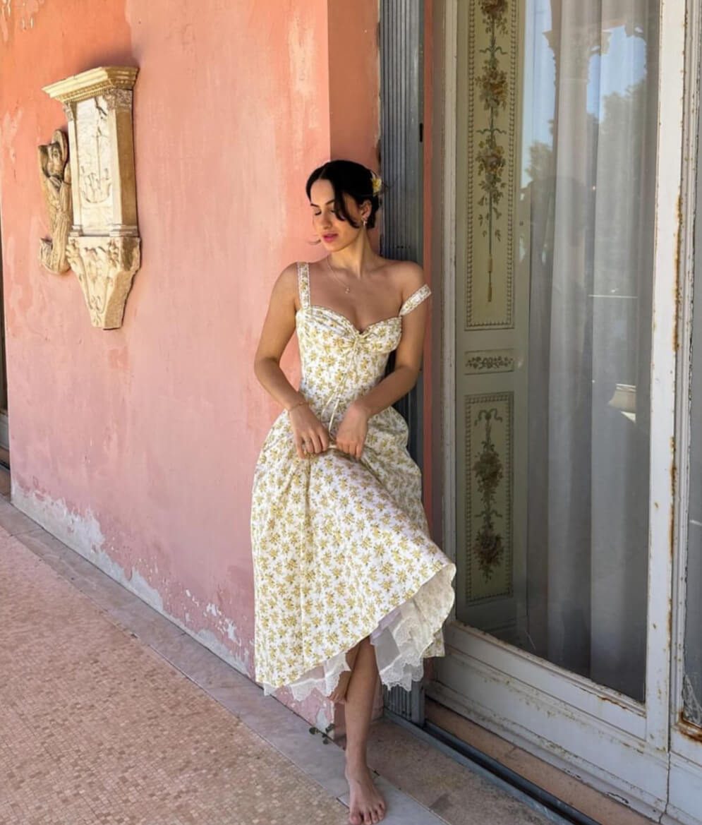 House Of CB Rosalee Midi Dress Floral Size S