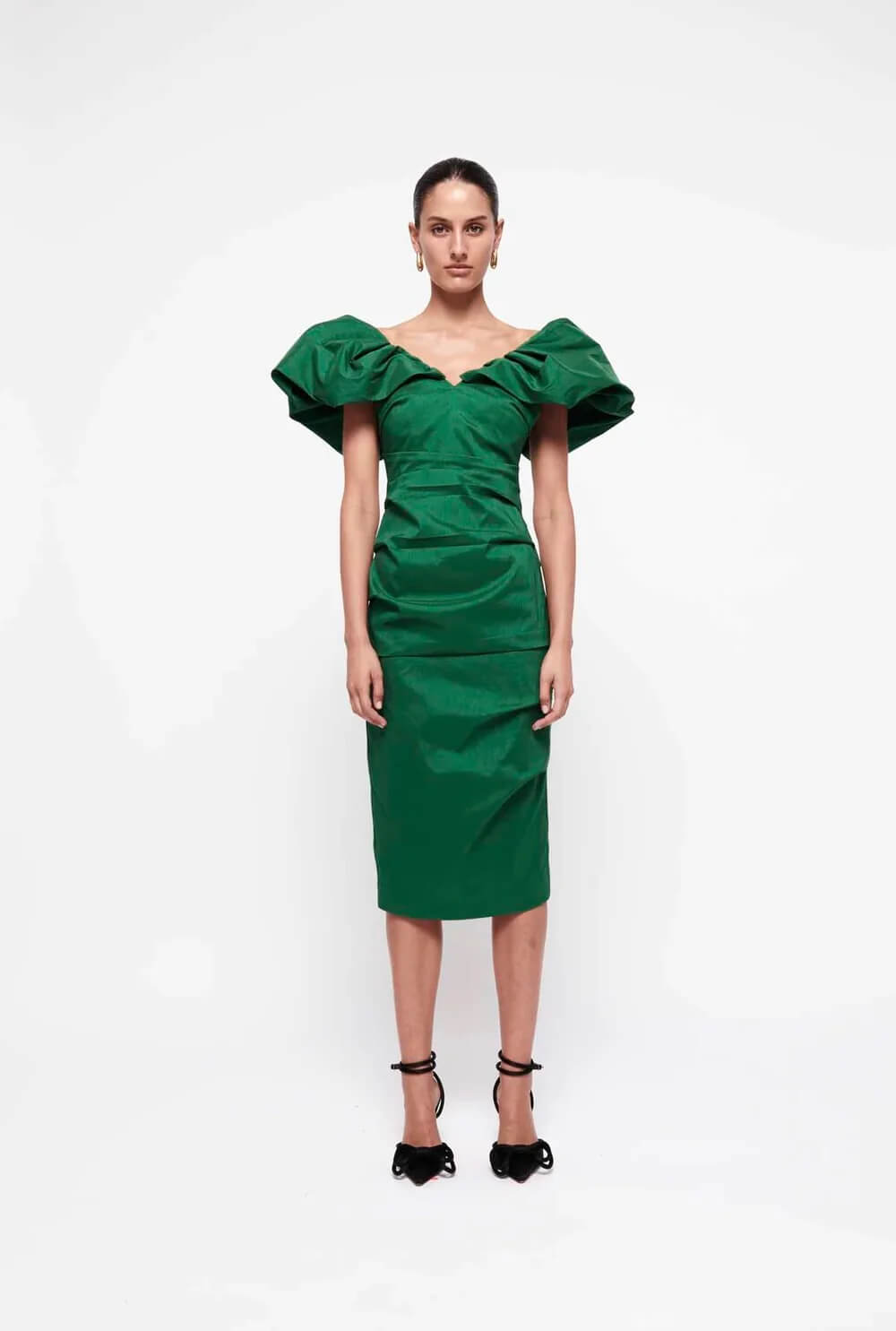 Rachel Gilbert Frey Dress Green Size 4